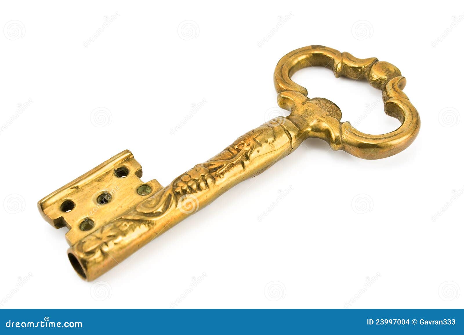 Chave dourada antiga foto de stock. Imagem de metal, antiguidade - 23997004