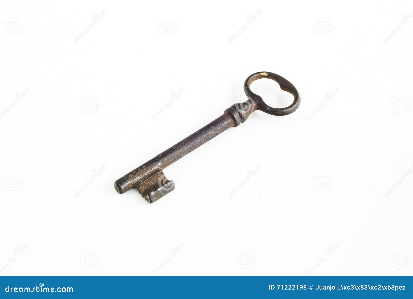 Chave Velha Do Ferro Em Um Fundo Branco Foto de Stock - Imagem de ...