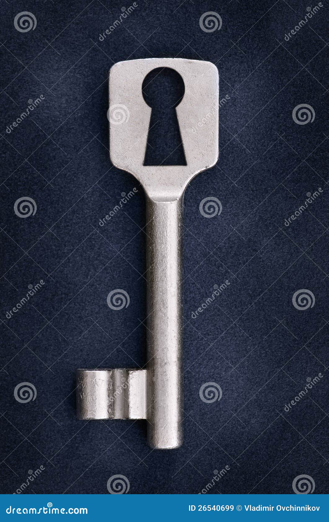 Chave Velha Em Uma Obscuridade - Fundo Azul Com Chave Incomun Imagem de ...