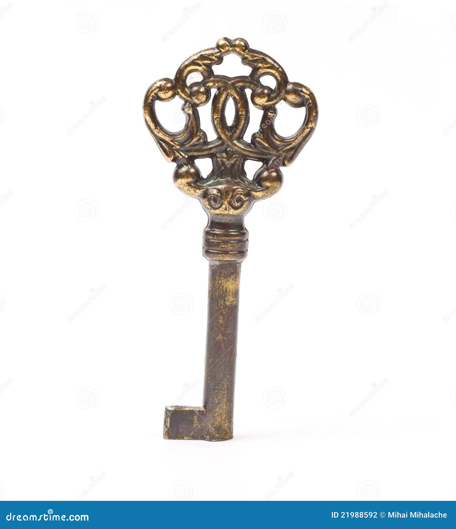 Chave Velha Isolada No Fundo Branco Foto de Stock - Imagem de oxidado ...