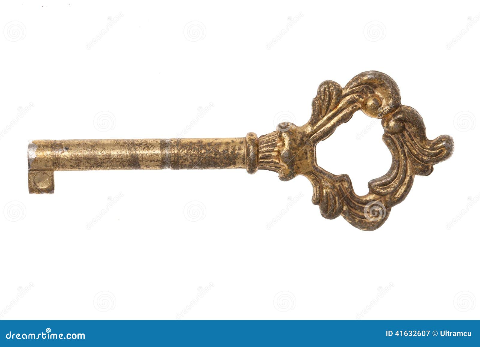 Chave Velha Isolada No Fundo Branco Sem Sombra Imagem de Stock - Imagem ...