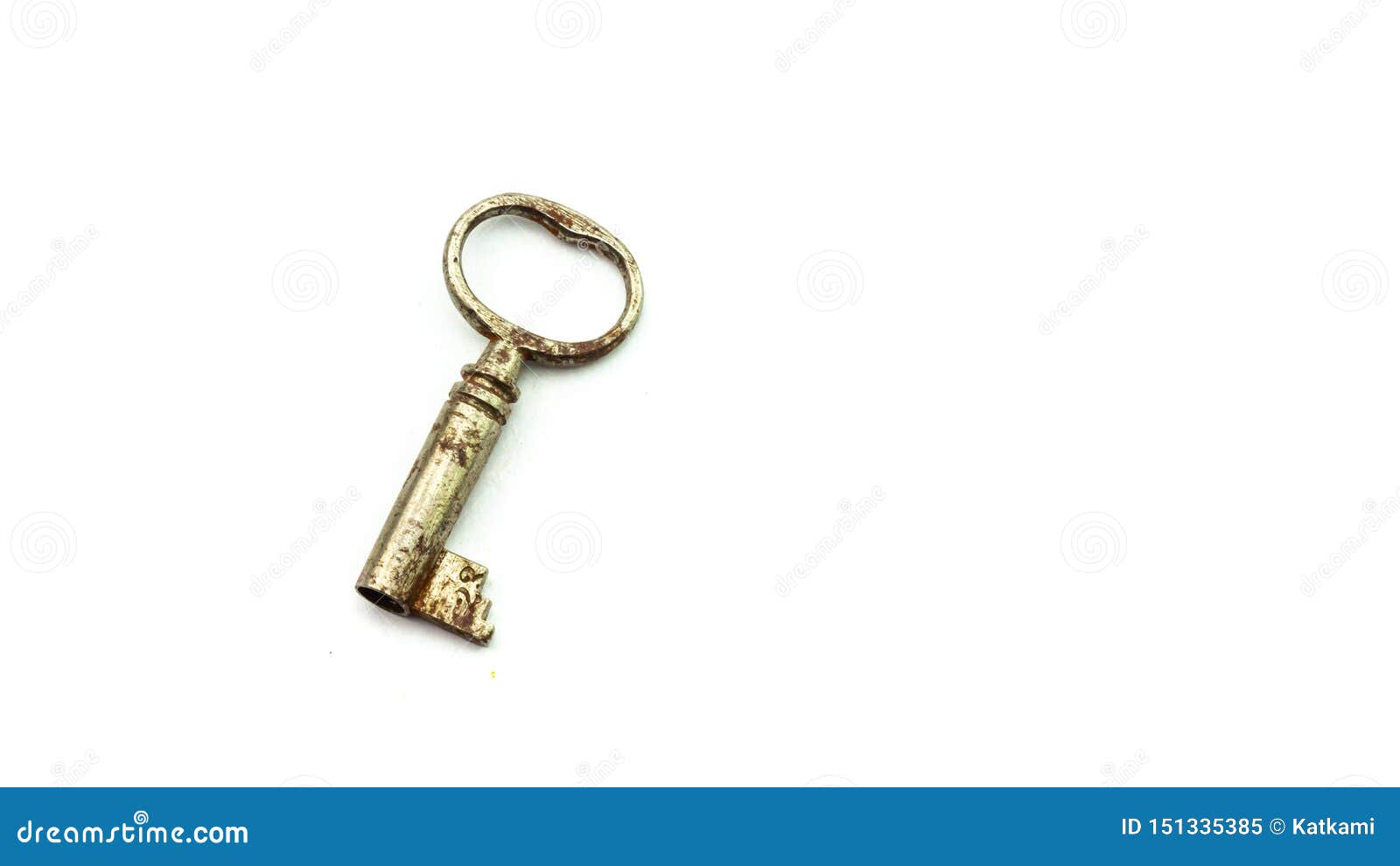 Chave Velha Oxidada No Fundo Branco Imagem de Stock - Imagem de idéias ...