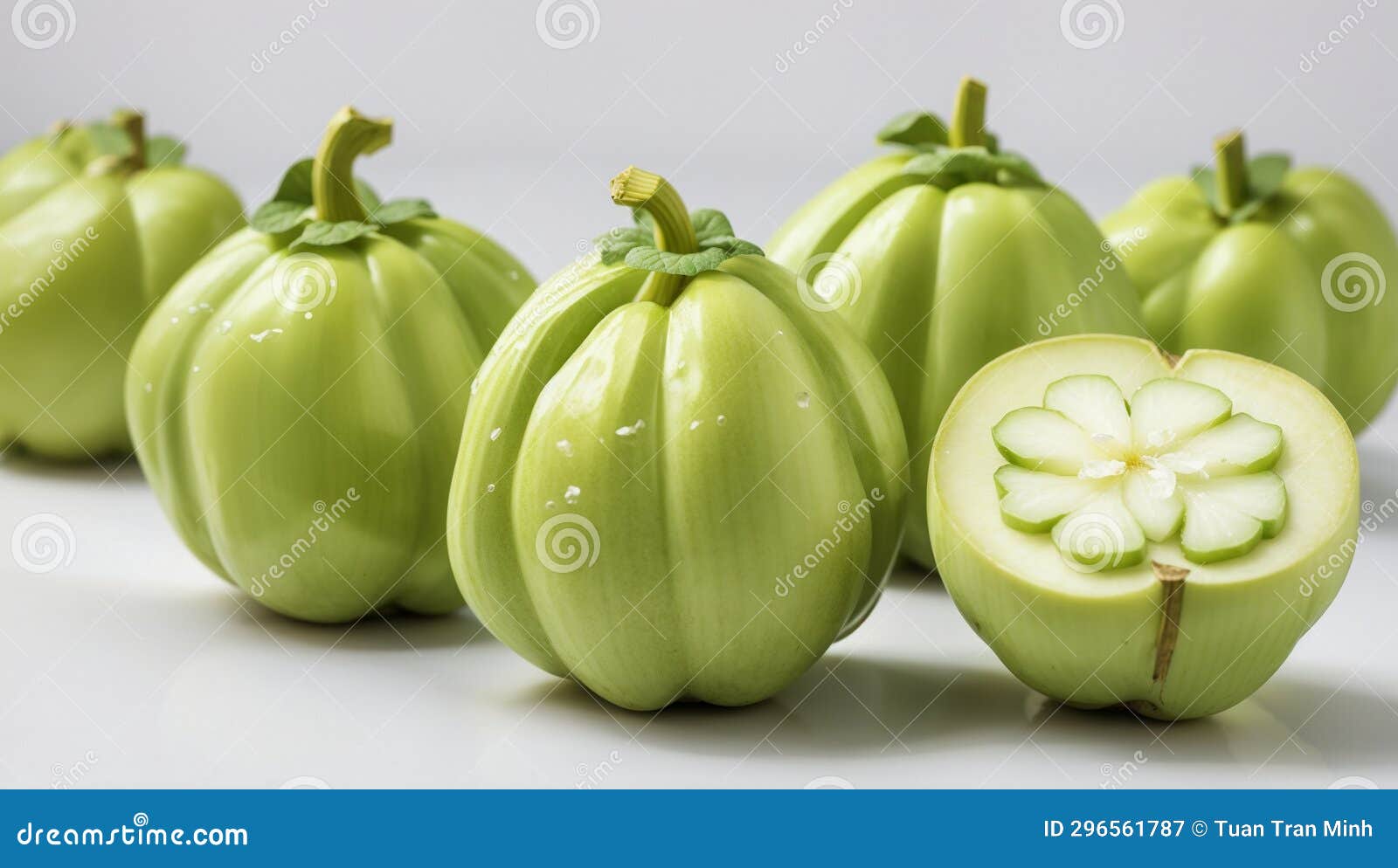 Chayote stock image. Image of food, dish, green, tomato - 296561787
