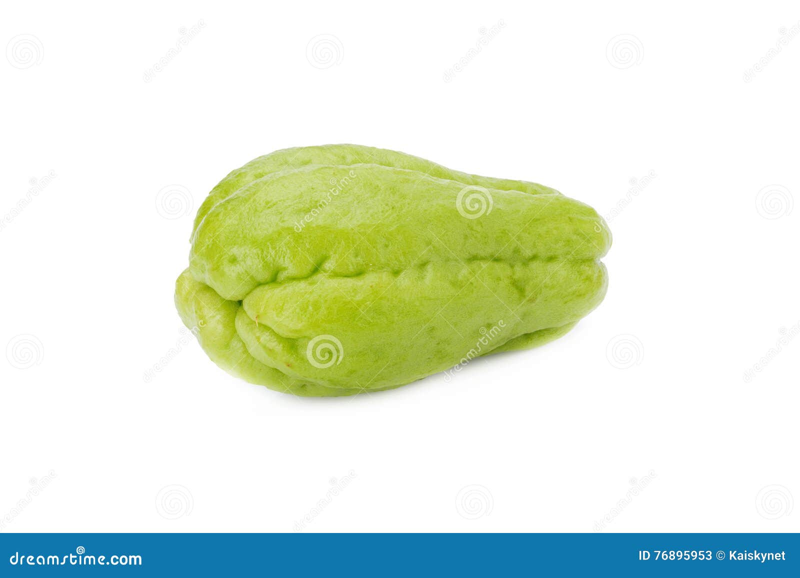 Chayote on White Background Stock Image - Image of pear, mirliton: 76895953