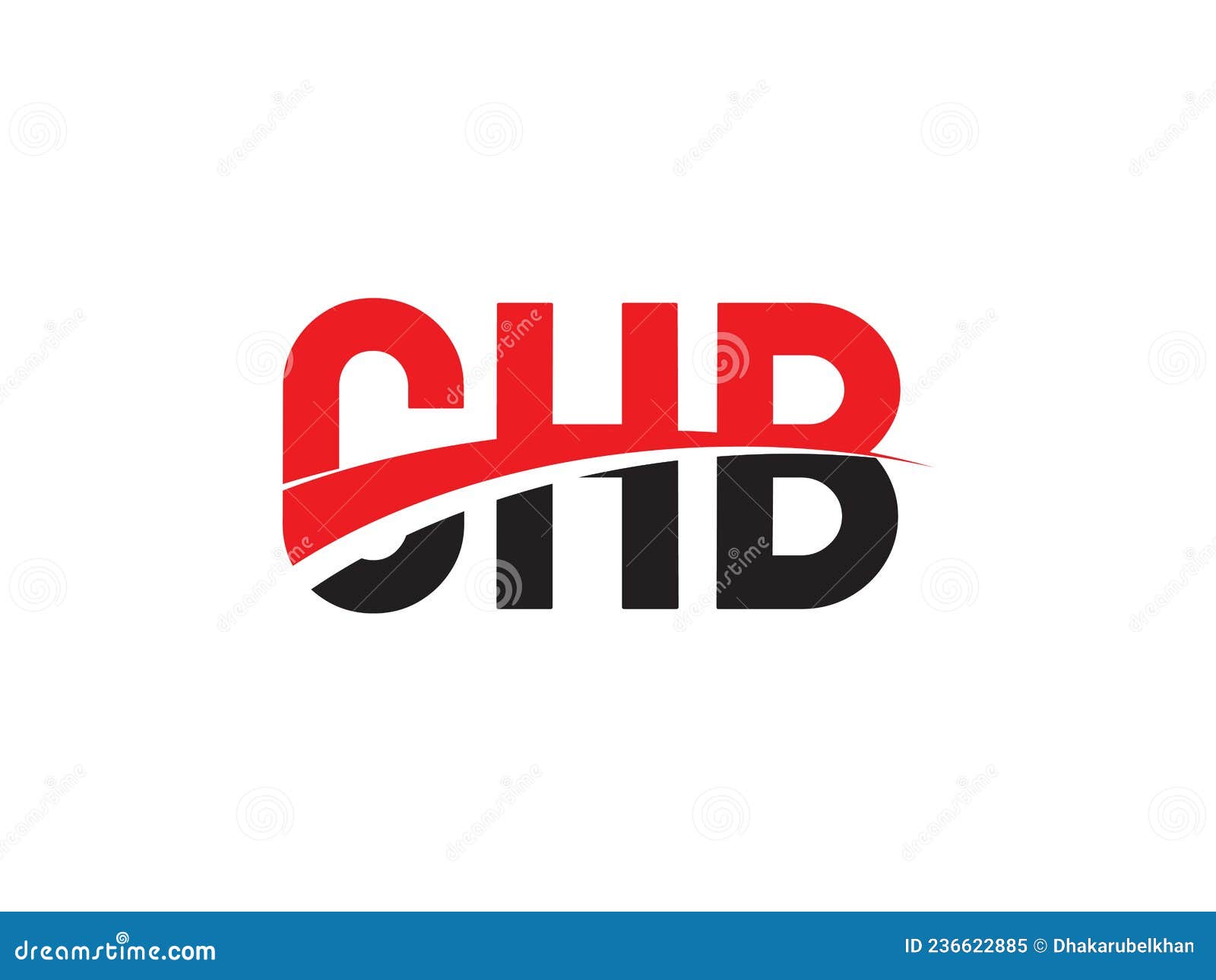 CHB Letter Initial Logo Design Vector Illustration Stock Vector ...
