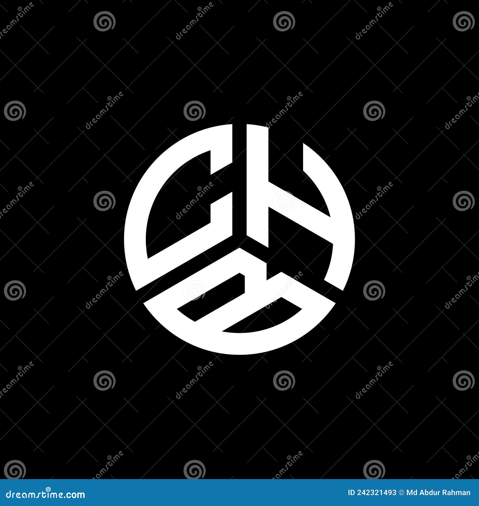 CHb Letter Logo Design on White Background. CHb Creative Initials ...