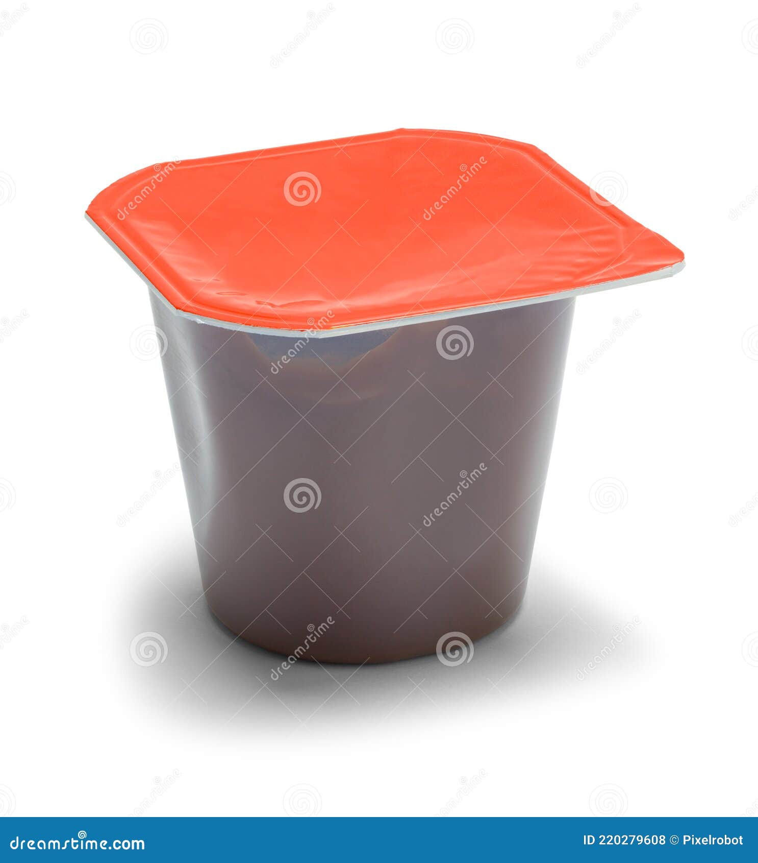 Chcolate Pudding Cup stock photo. Image of yogurt, milk - 220279608