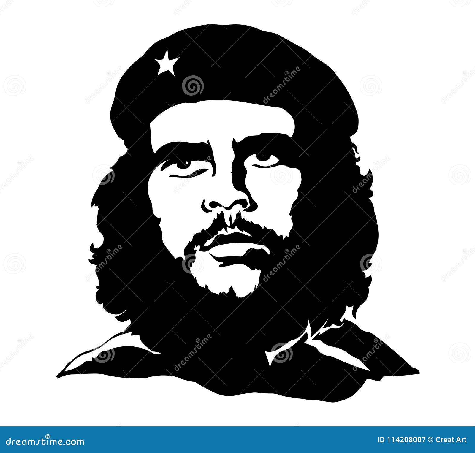 Che Guevara Vectorportret Van Che Guevara Vector Illustratie ...