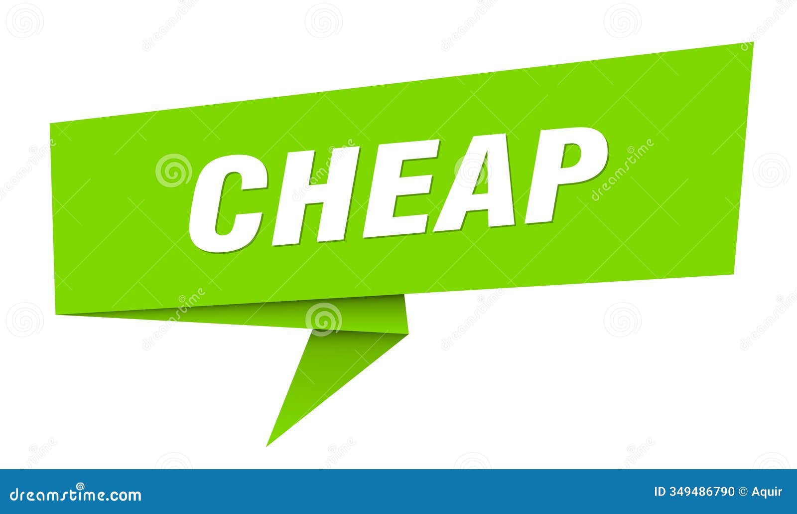 Cheap Banner. Cheap Speech Bubble, Label, Sticker, Sign Template Stock ...
