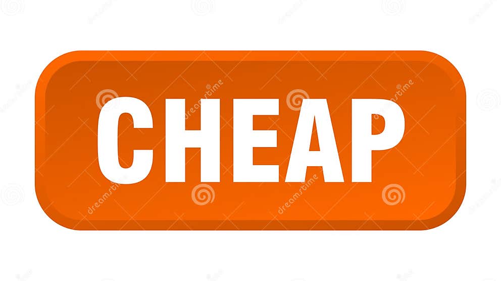 Cheap Button. Cheap Square 3d Push Button Stock Vector - Illustration ...