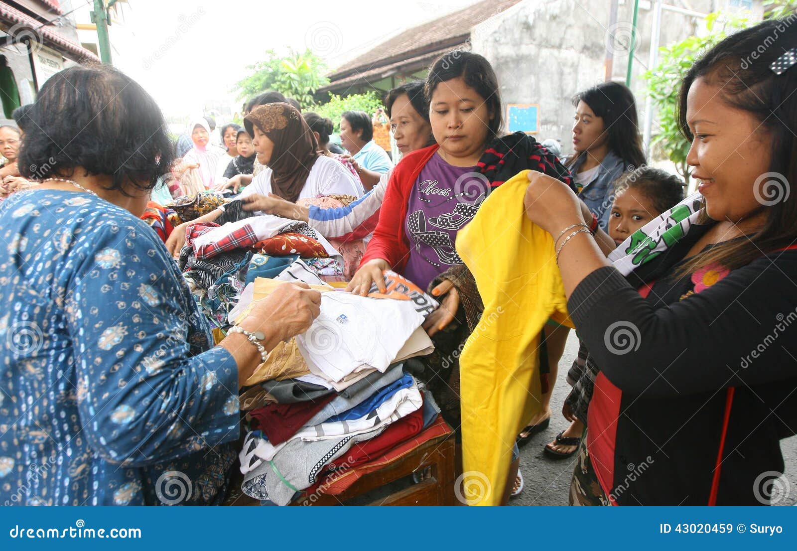 Cheap clothes editorial stock image. Image of poor, city - 43020459