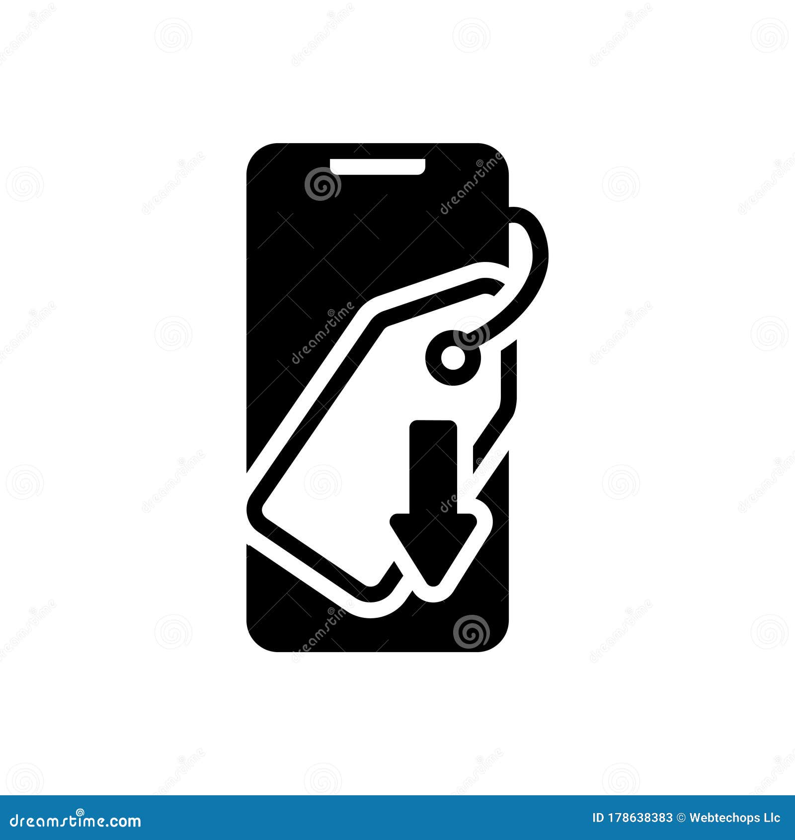 Black Solid Icon for Cheap, Price and Tag Stock Vector - Illustration ...