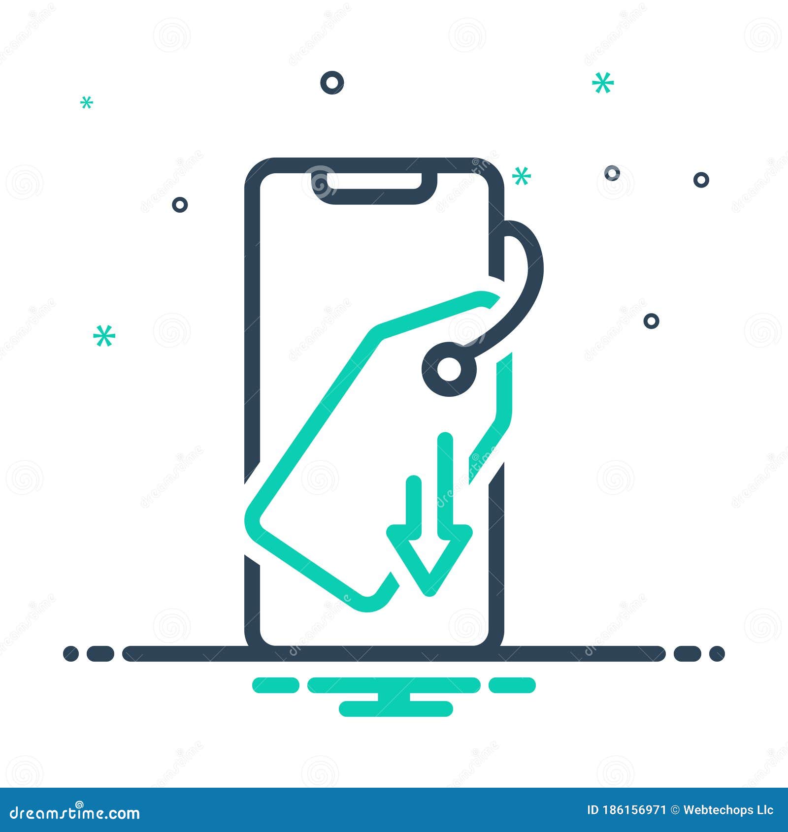 Mix Icon for Cheap, Price and Tag Stock Vector - Illustration of shape ...