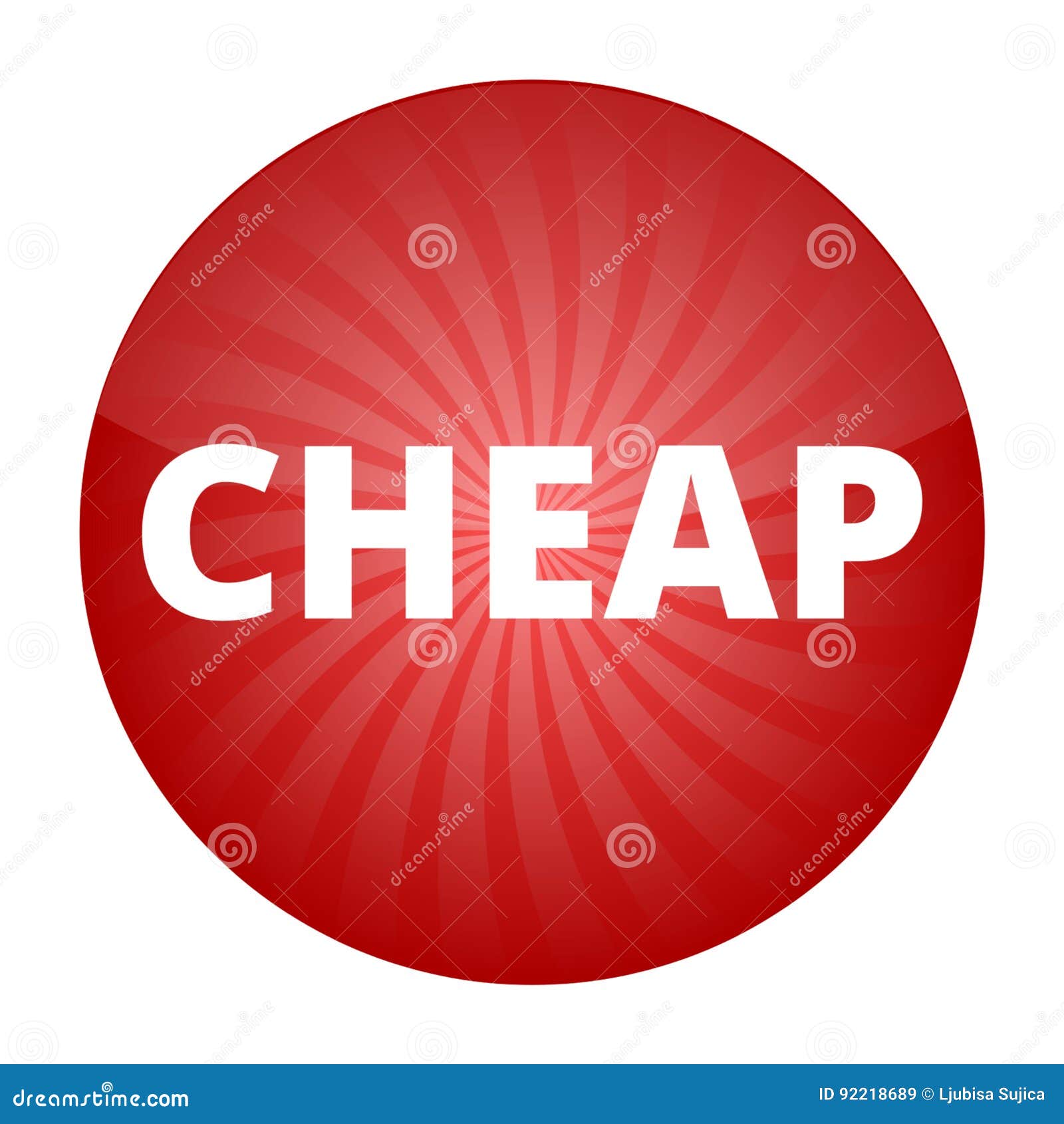 Cheap Red Sign, Button, Icon Stock Vector - Illustration of rubber ...