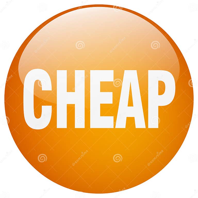 Cheap button stock vector. Illustration of graphic, glossy - 122781026