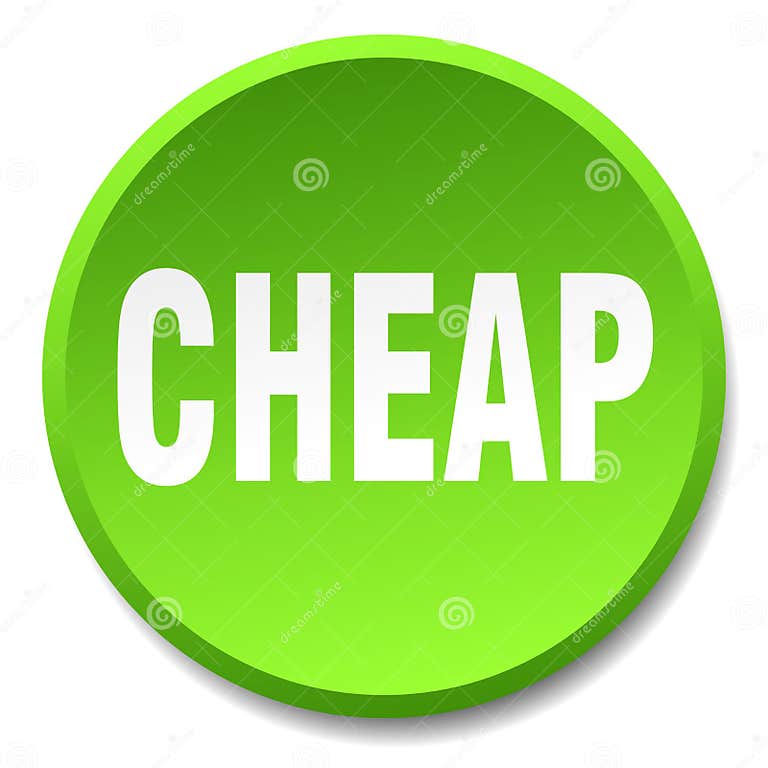 Cheap button stock vector. Illustration of icon, notice - 122781226