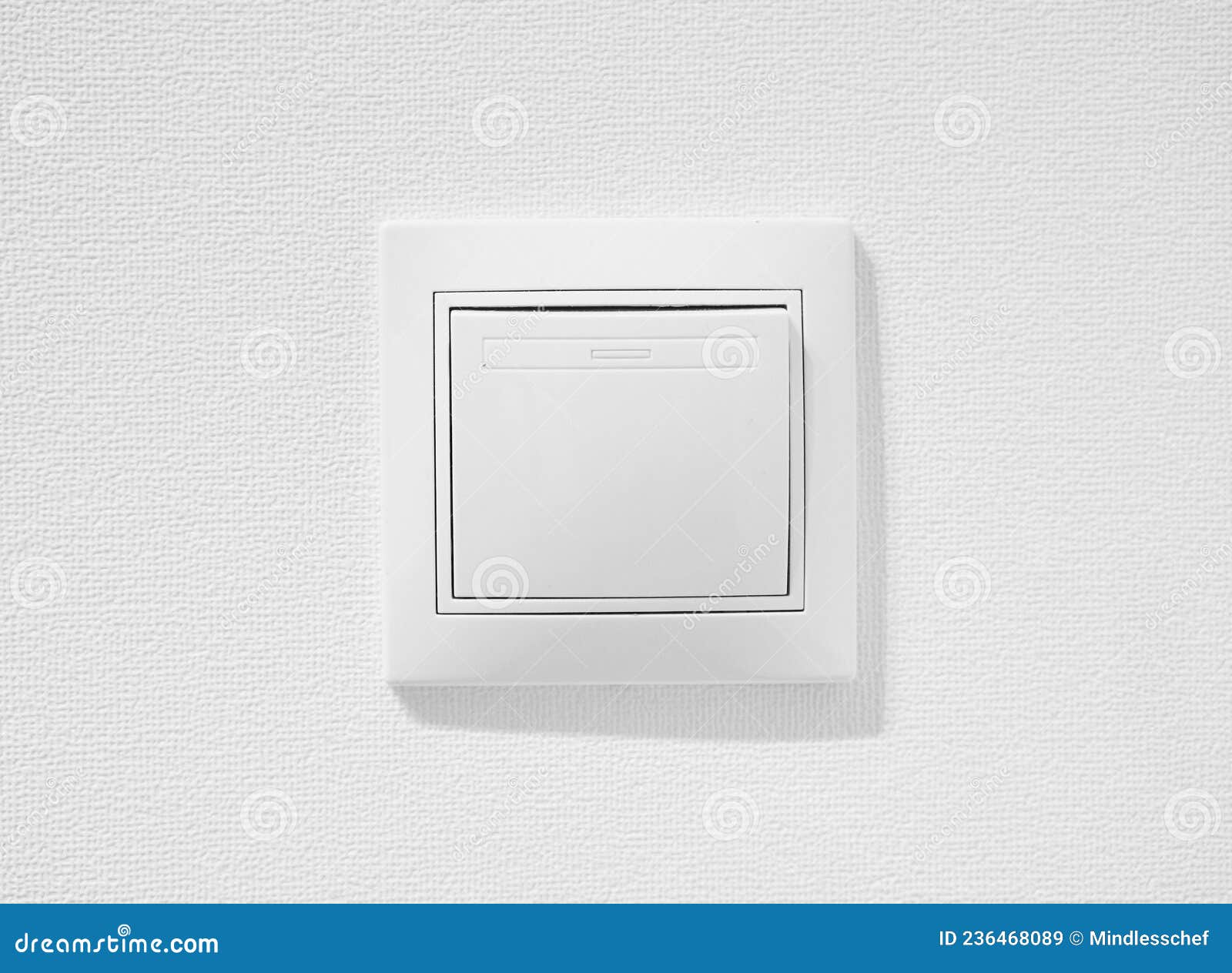 Cheap Simple Single-pole Light Switch. Inexpensive Plastic Push Button ...