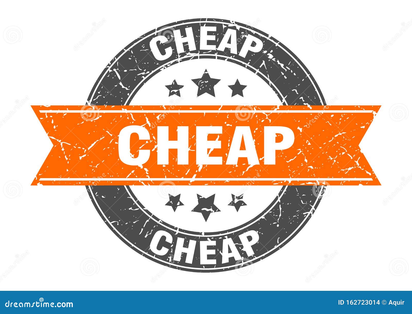 Cheap stamp stock vector. Illustration of band, orange - 162723014