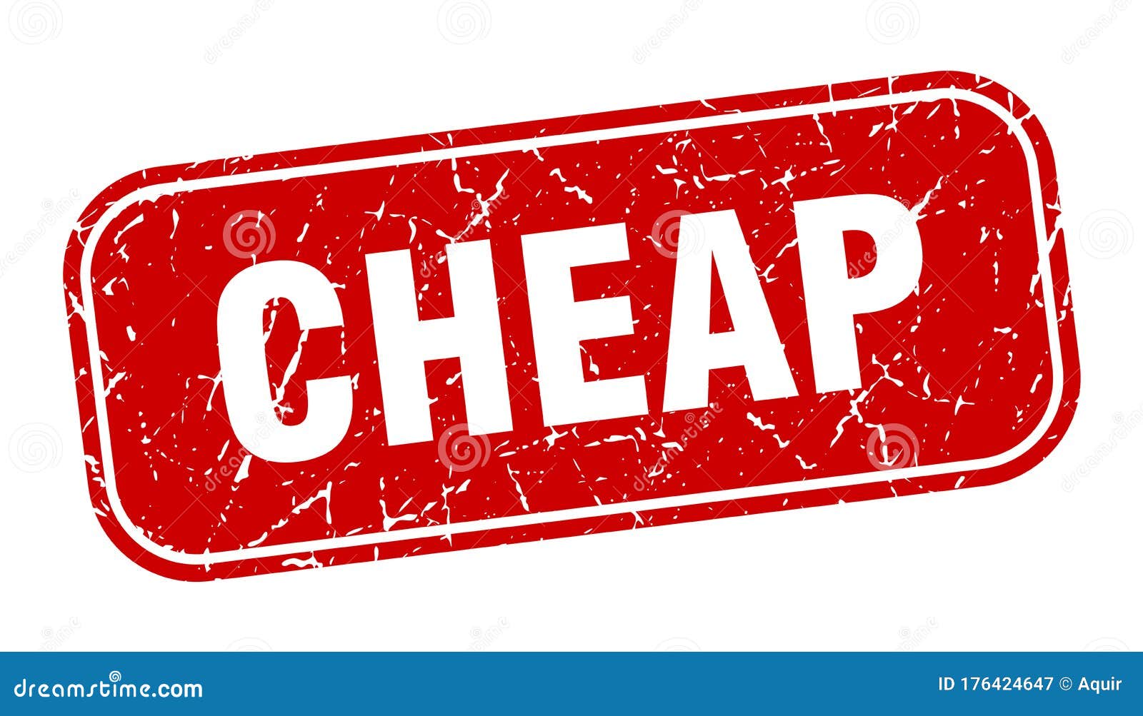 Cheap Stamp. Cheap Square Grungy Isolated Sign Stock Vector ...