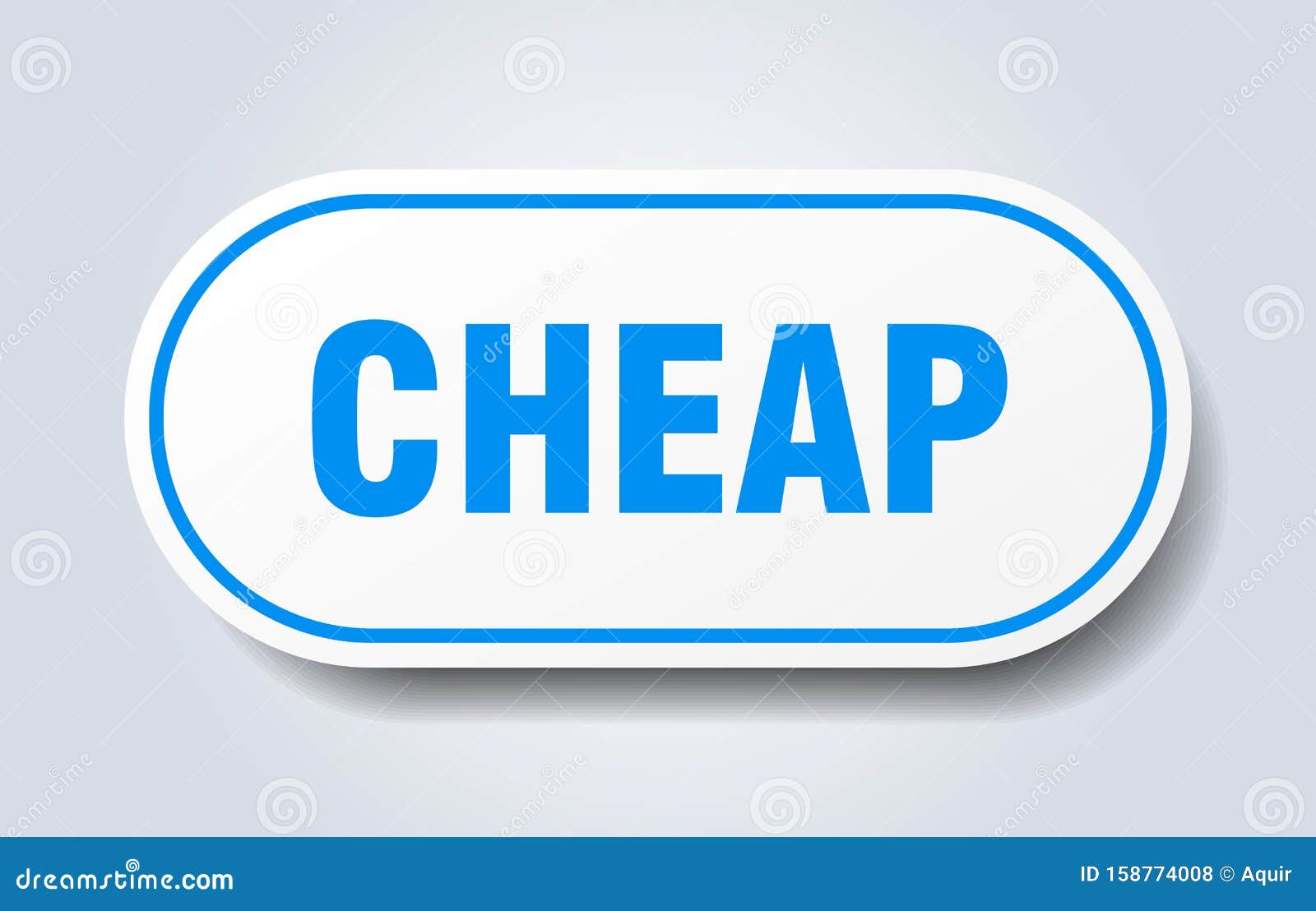 Cheap sticker. stock vector. Illustration of cheap, price - 158774008