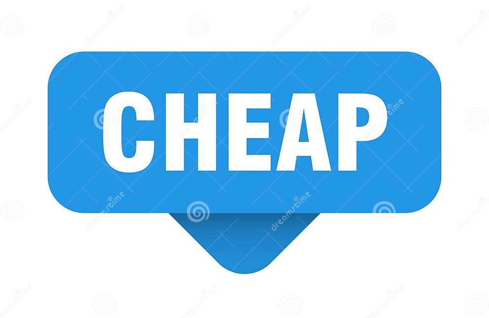 Cheap Sticker. Cheap Sign on Transparent Background Stock Vector ...