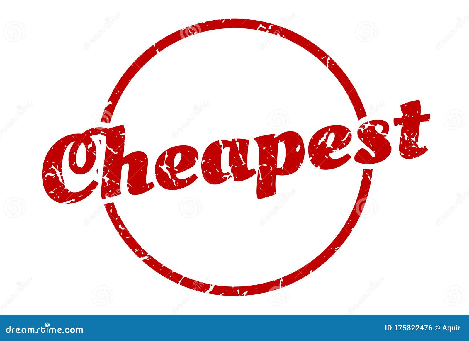 Cheapest Sign. Cheapest Round Vintage Stamp Stock Vector - Illustration ...