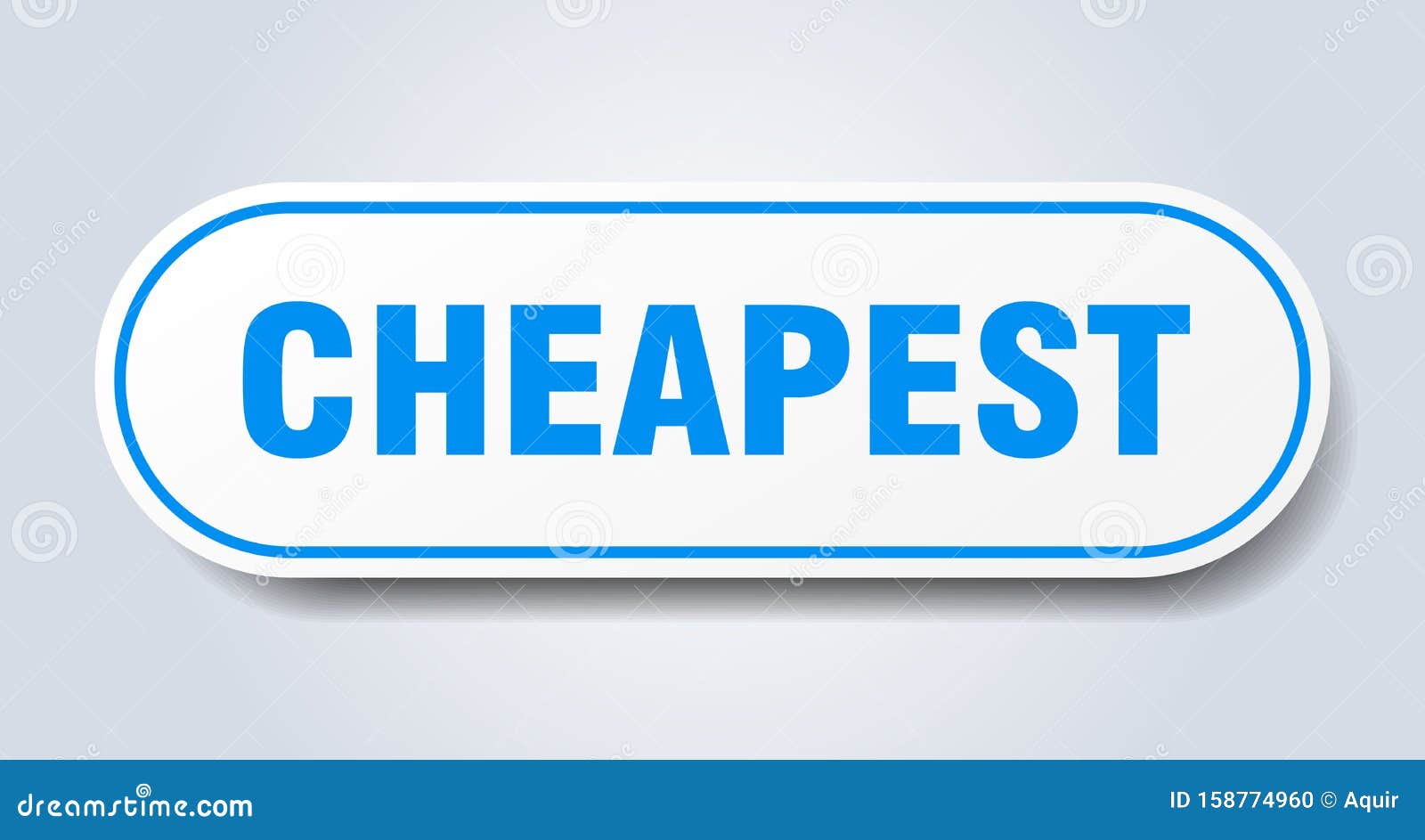 Cheapest Sticker. Cheapest Sign On Transparent Background Cartoon ...