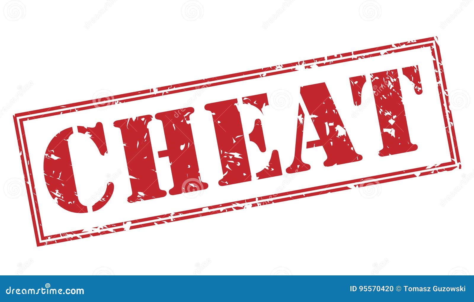 Cheat stamp stock illustration. Illustration of sticker - 95570420