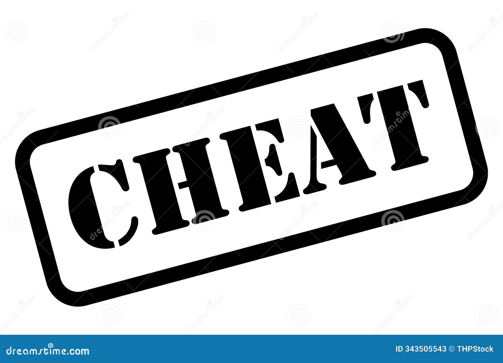 Cheater Stamp Vector | CartoonDealer.com #343505554