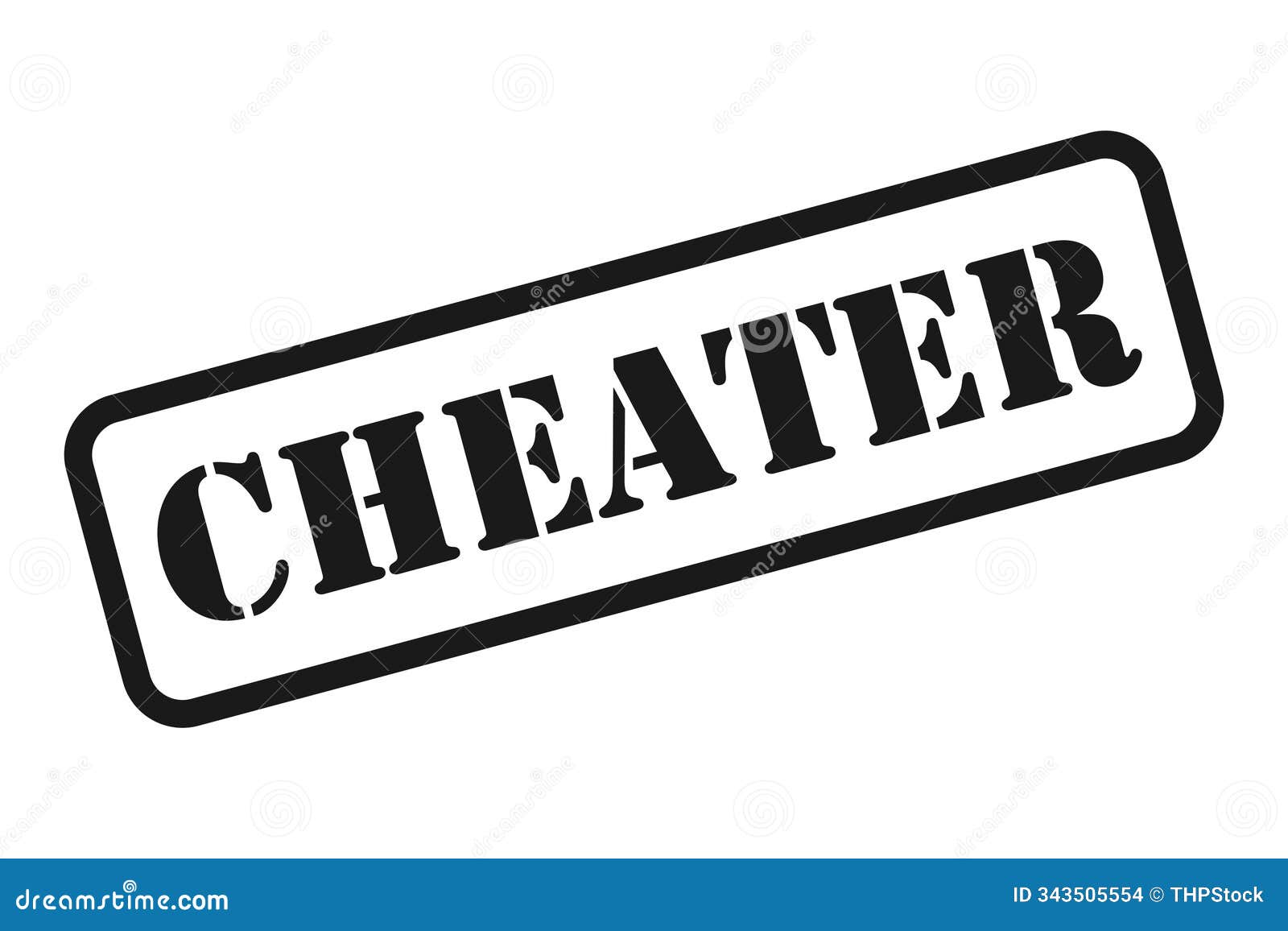 Cheater Stamp Vector stock vector. Illustration of stamp - 343505554