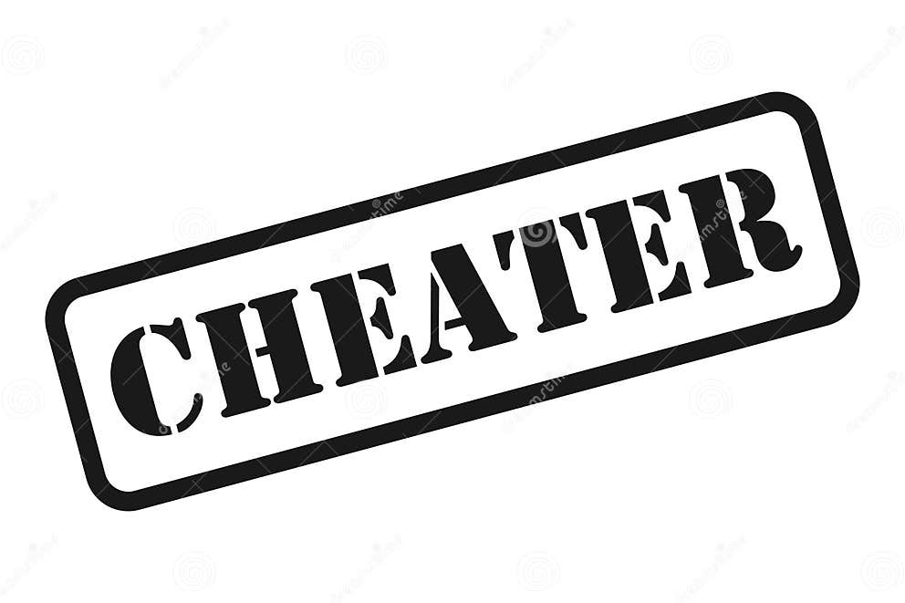 Cheater Stamp Vector stock vector. Illustration of stamp - 343505554