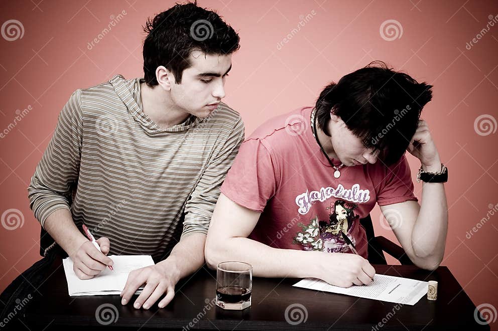 Cheating stock image. Image of academics, testing, homework - 1957701