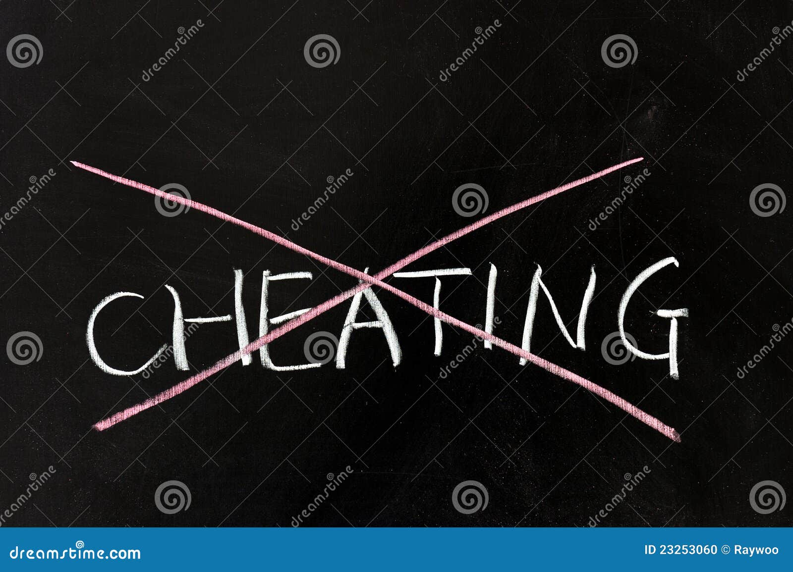 Cheating stock photo. Image of chalk, forbid, word, letter - 23253060