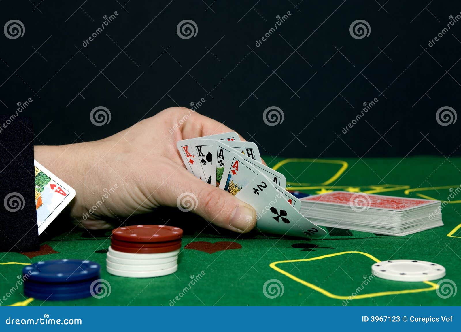 Cheating stock image. Image of hold, full, spades, poker - 3967123