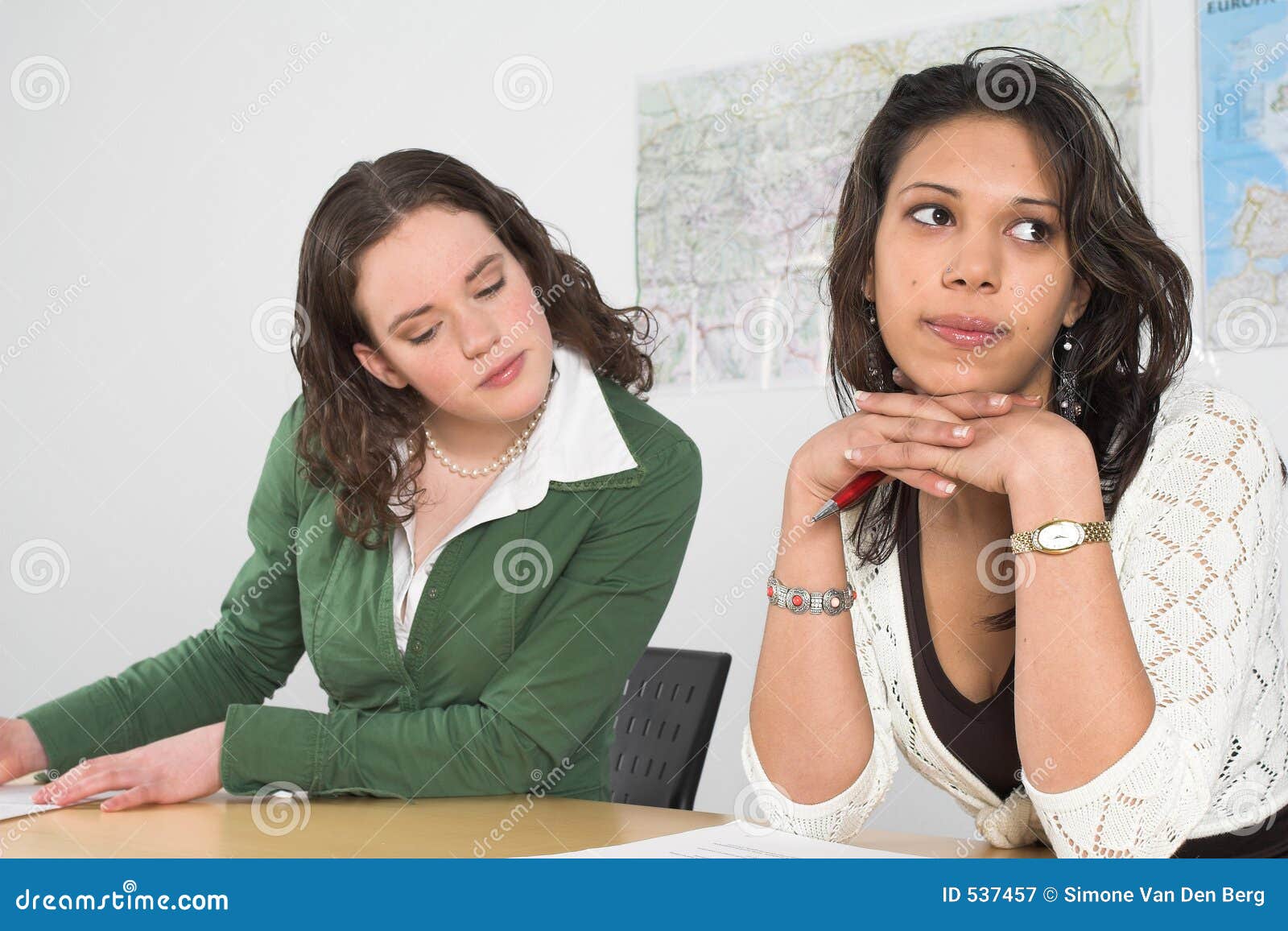 Cheating stock image. Image of beauty, class, student, daydreaming - 537457