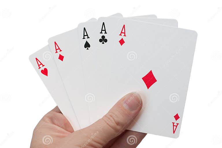 Cheating - Five Aces stock image. Image of cheat, poker - 25970933