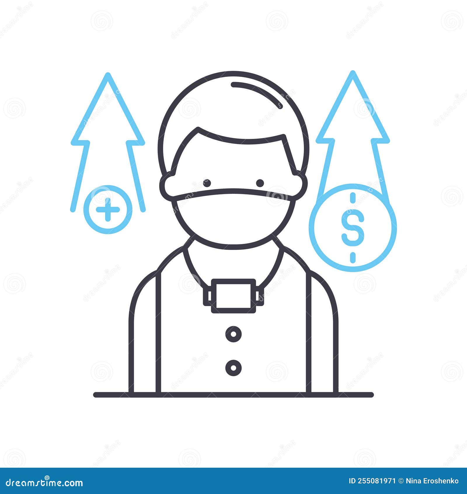 Cheating Line Icon, Outline Symbol, Vector Illustration, Concept Sign ...