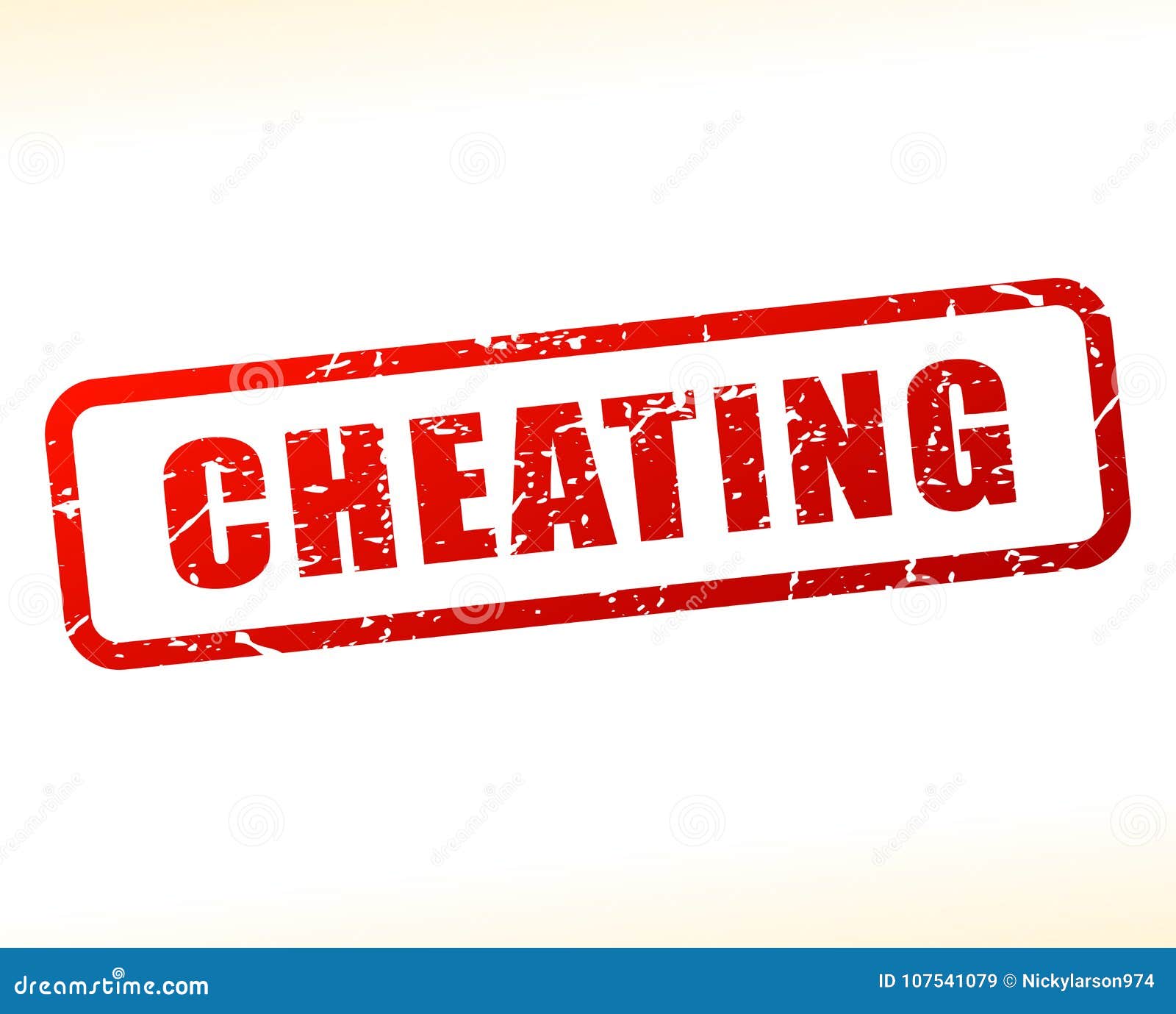 Cheating text buffered stock vector. Illustration of announcement ...