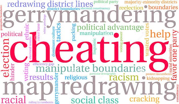 Cheating Word Cloud stock vector. Illustration of electoral - 136504401