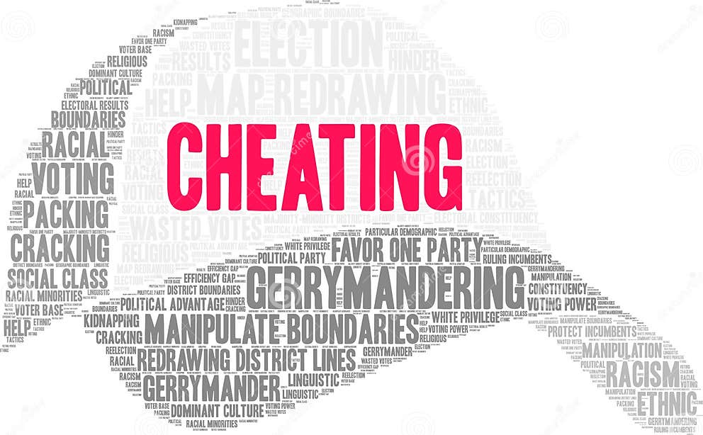 Cheating Word Cloud stock vector. Illustration of districts - 136504557