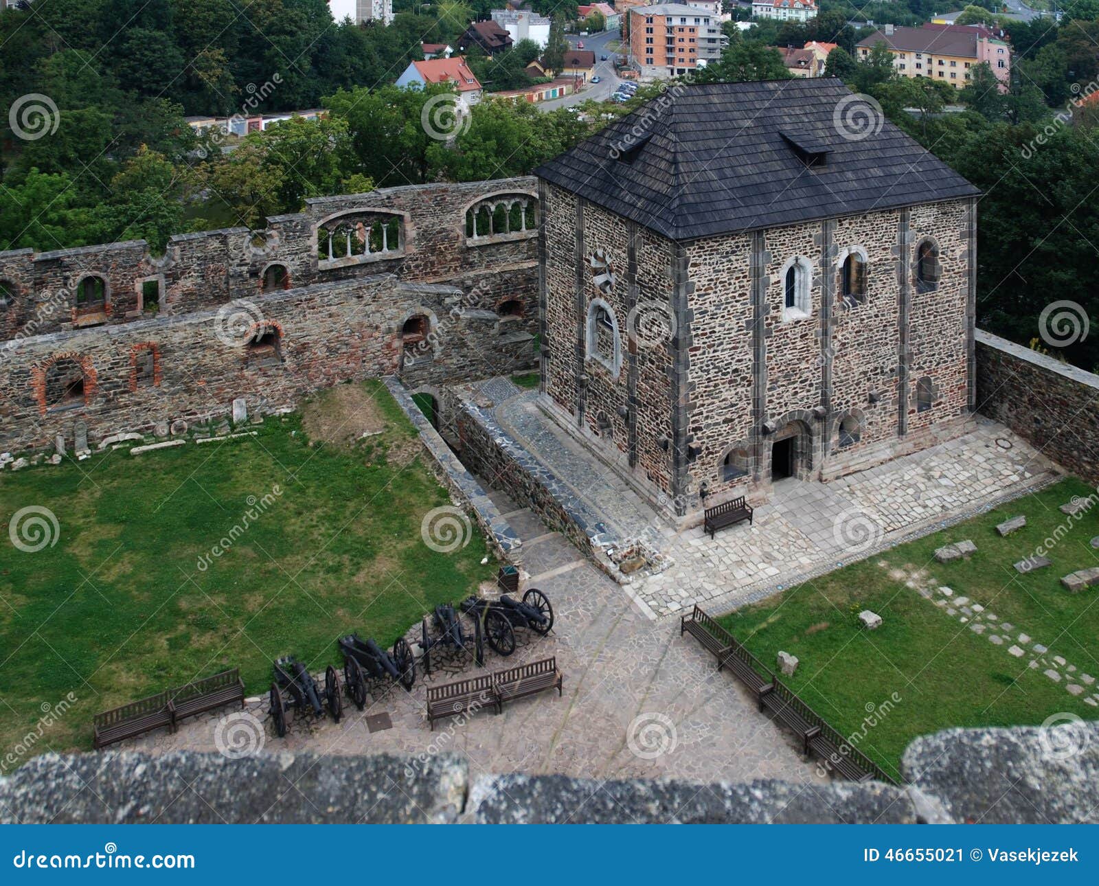 Cheb Castle - Chapel of St Erhard and Urshula Stock Image - Image of ...