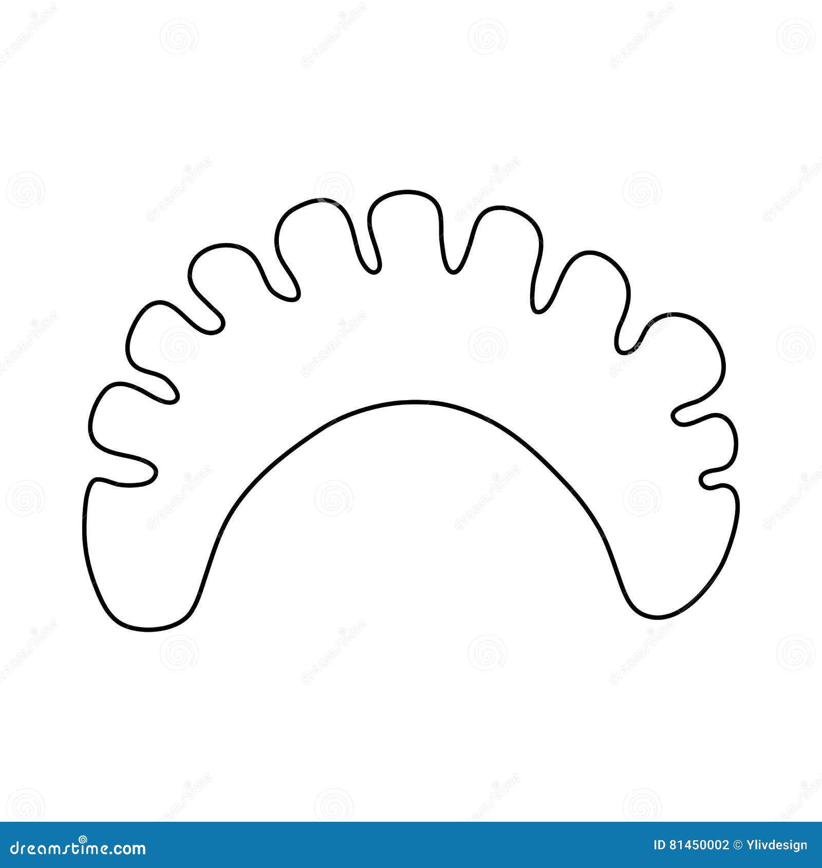 Cheburek Icon in Outline Style Stock Vector - Illustration of icon ...