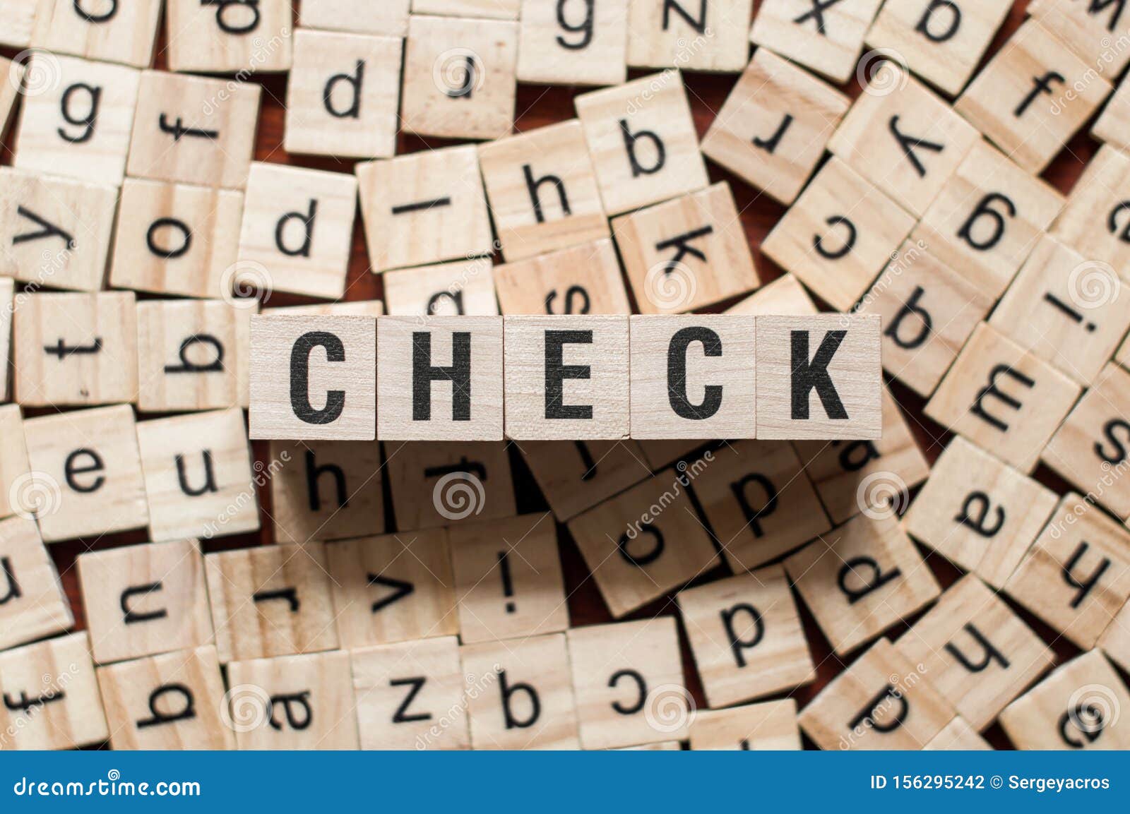 CHECAR conceito de palavra foto de stock. Imagem de cliente - 156295242