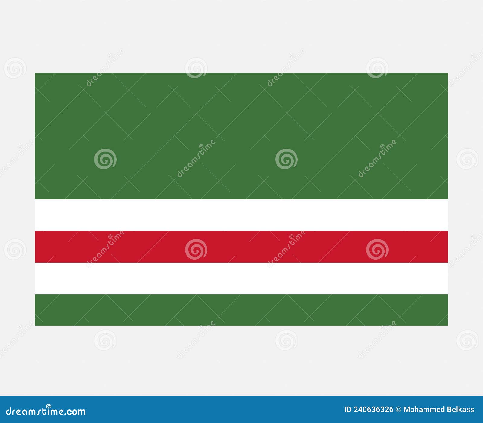 Chechen Republic Flag National Europe Emblem Symbol Icon Stock Vector ...