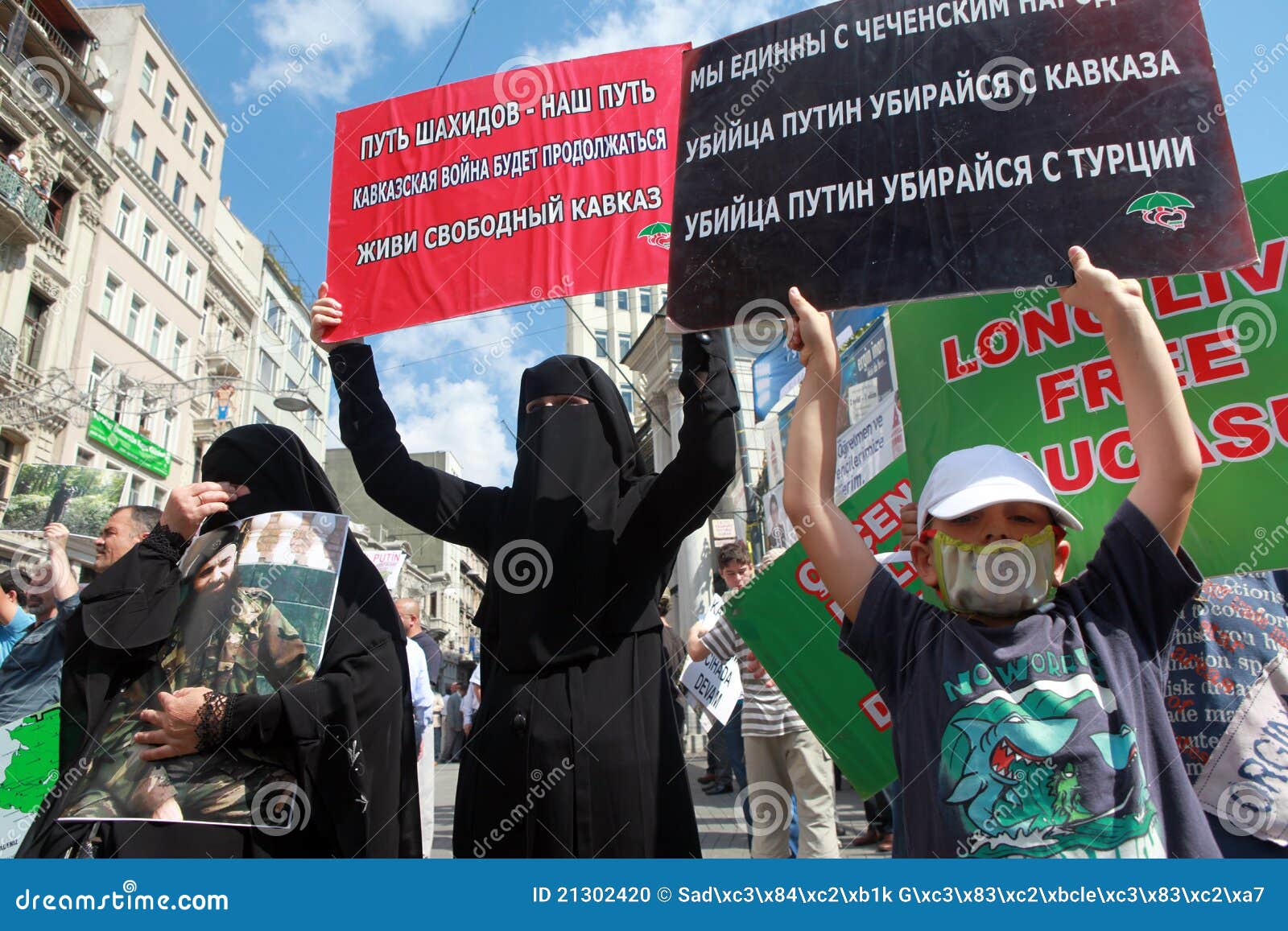 Chechen Protest in Istanbul,Turkey Editorial Image - Image of turkey ...
