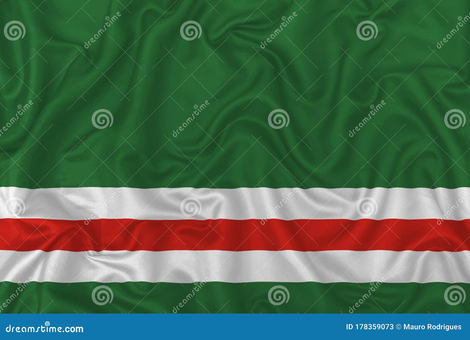 Chechen Republic of Ichkeria Flag Stock Illustration - Illustration of ...