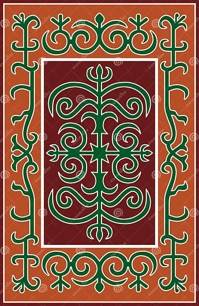 Chechen Traditional Ornament. Vector Illustration Stock Illustration ...