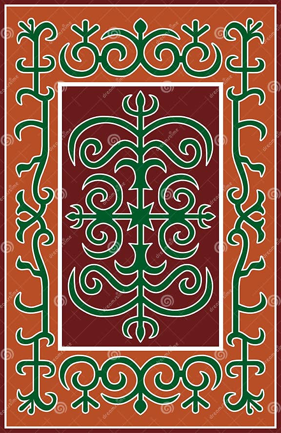 Chechen Traditional Ornament. Vector Illustration Stock Illustration ...