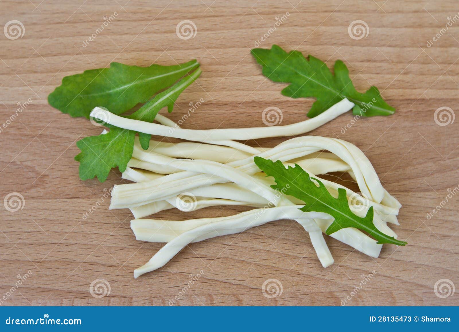Chechil cheese and rucola stock image. Image of dinner - 28135473