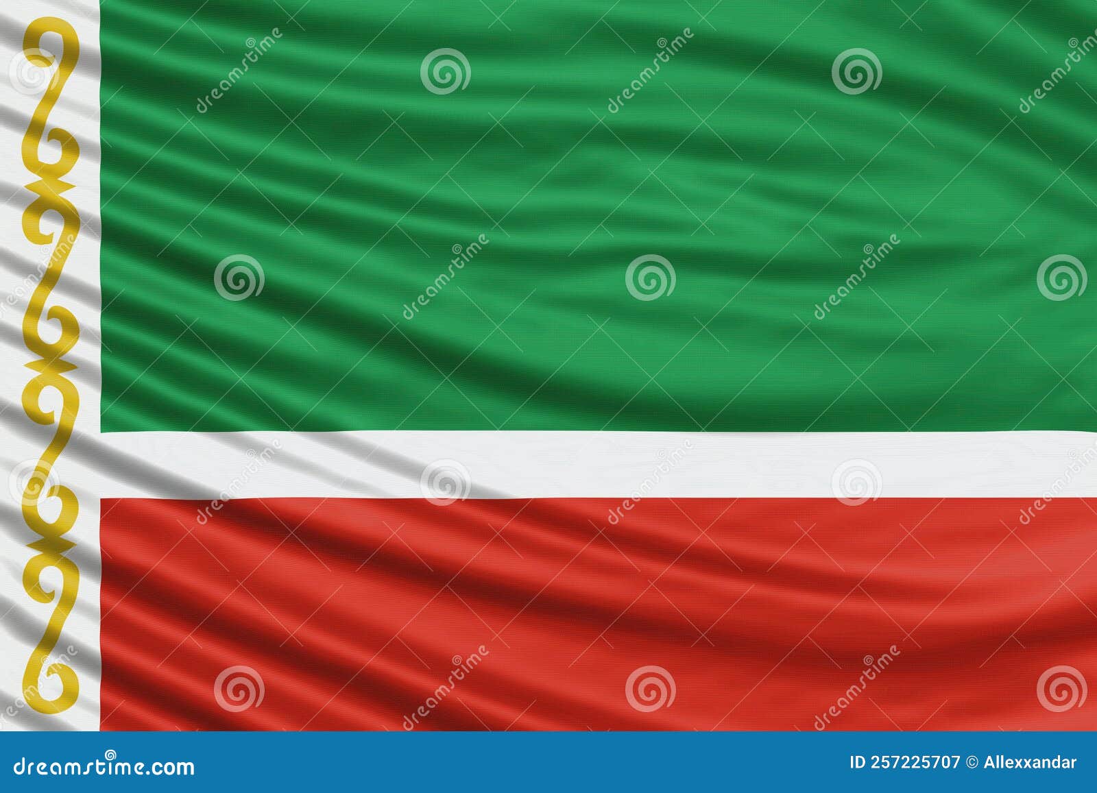 Chechnya Flag, National Flag, Modern Flag Stock Photo | CartoonDealer ...